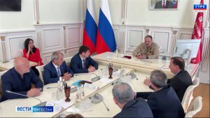 С. Меликов накануне встретился с главой Михайловского округа Запорожской области Вячеславом Бедняком