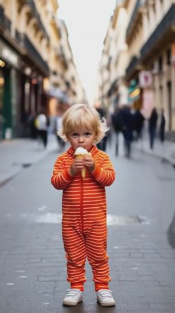 🍦 ИСТИНА В ПРОСТОТЕ: МАЛЫШ НАСЛАЖДАЕТСЯ МОРОЖЕНЫМ В БУДНЯХ БОЛЬШОГО ГОРОДА 🚶♂️