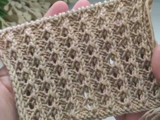 Простой узор спицами для вязания кардигана жилета шали свитера