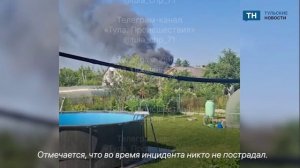 Спасатели ликвидировали пожар в Заокском за 20 минут