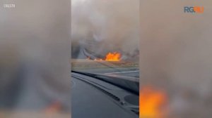 На Ставрополье загорелись 120 гектаров пшеницы