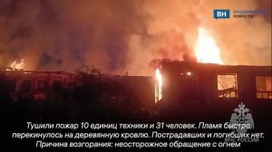 Во Владимирской области загорелось строение ткацкой фабрики