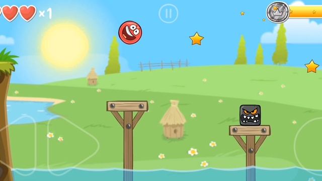 Первый босс в Red ball 4.