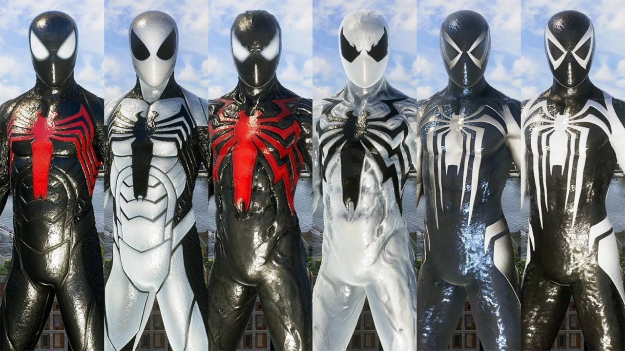 ОБЗОР НА МОД ВСЕ КОСТЮМЫ СИМБИОТА ЧЕЛОВЕКА ПАУКА И ИХ СПОСОБНОСТИ В Marvel Spider Man 2