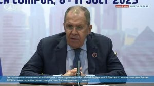 🔴 #ПрямойЭфир: Выступление и ответы на вопросы СМИ С.В.Лаврова по итогам встреч Россия-АСЕАН и ВАС