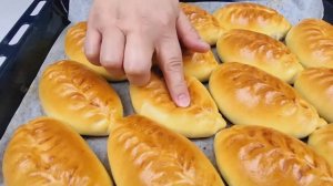 Воздушные домашние пирожки с капустой в духовке! Пошаговый рецепт.