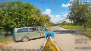 Донбасс. Расчет «Рубикона» обнаружил и уничтожил автомобиль военной полиции ВСУ.