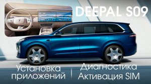 Changan Deepal S09 - установка приложений,SIM 4G,диагностика (чтение\удаление ошибок, привязки и тд)