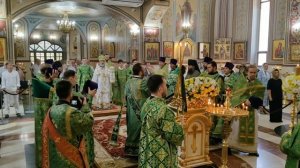 В день памяти Сергия и Германа Валаамских Литургию совершил Преосвященнейший епископ Герман