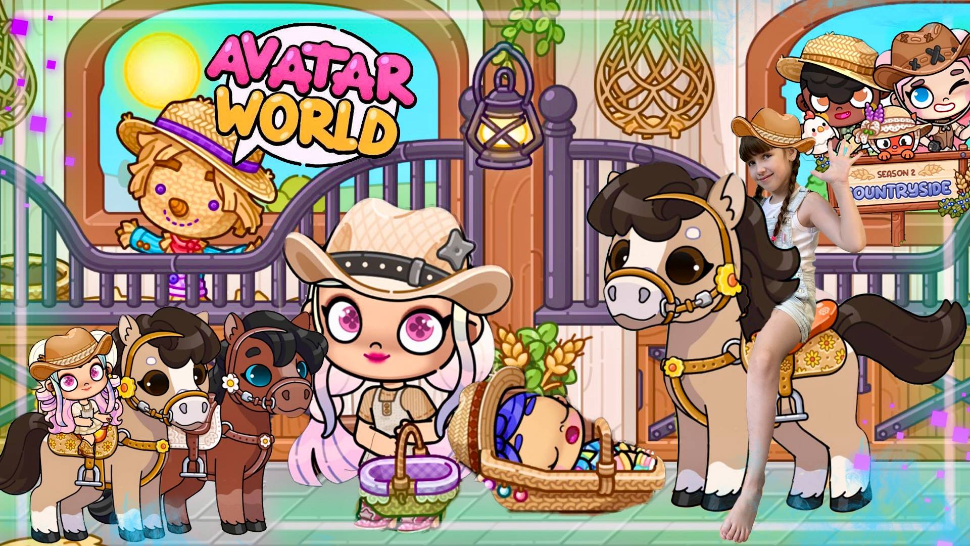 Новый МИР Ферма и Конюшня в Avatar World. НОВЫЕ Секретики и Паки #avatarworld #аватарворлд #конюшня