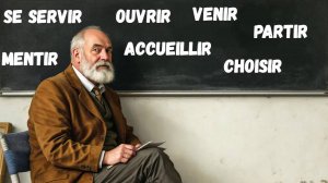 Французские глаголы второй группы, а также глаголы третьей группы, оканчивающиеся на  ir