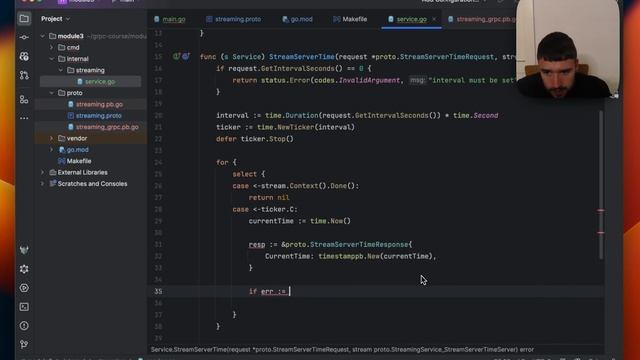 12. Implementing Server Streaming