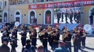 Марш В. Агапкина "Прощание славянки", парад войск астраханского гарнизона, г. Астрахань, 09.05.2025