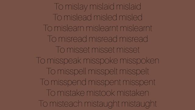 Неправильные Глаголы Часть 13 Irregular Verbs Part 13
