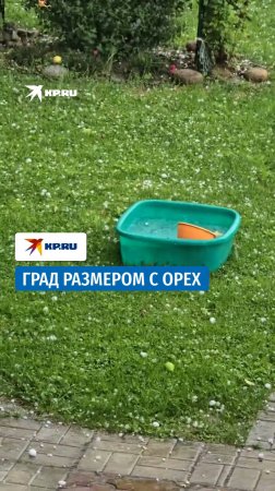 Мощный град обрушился на Подмосковье 12.07.2025