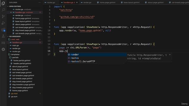 18 - Setting up a route handler for site pages