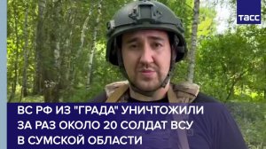 ВС РФ из "Града" уничтожили за раз около 20 солдат ВСУ в Сумской области