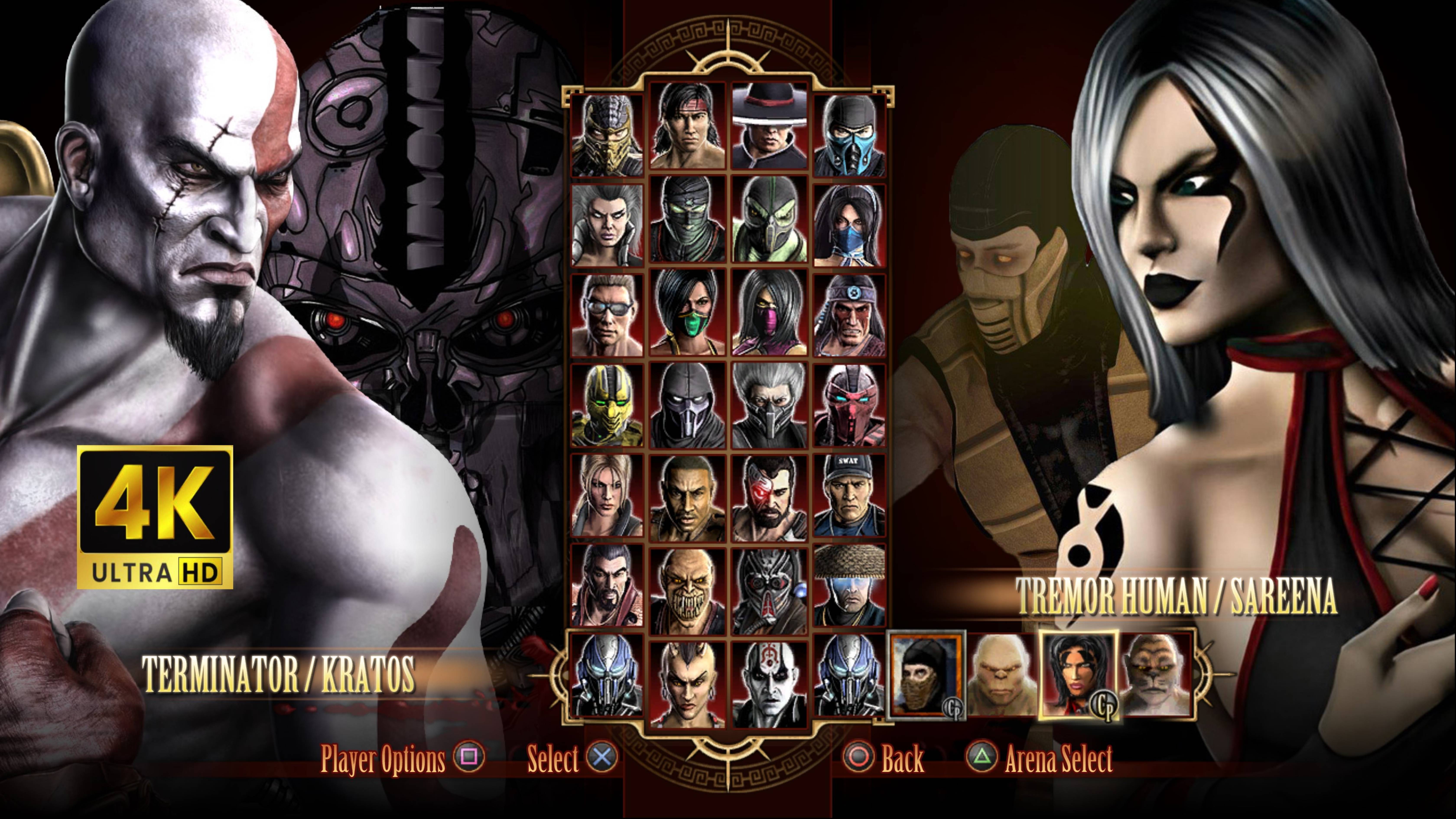 Игра за T-800 & Kratos в Mortal Kombat Komplete Edition на PS3 Expert в 4K