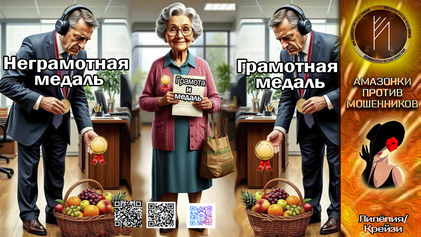 ЛИЛЁЛИЯ. Грамотная медаль. Телефонное мошенничество