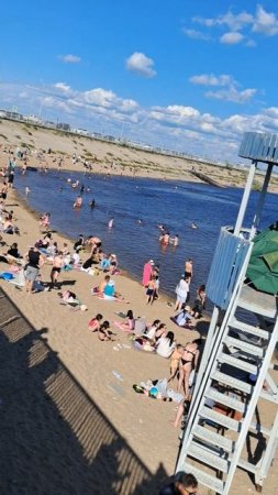 Городской пляж города Якутска 13 июля 2025 года, воскреснье!
