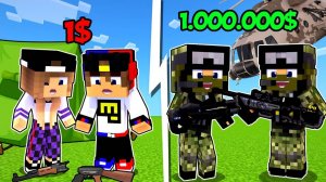 ВОЕННЫЙ ЗА 1$ ПРОТИВ ВОЕННЫЙ ЗА 100000$ в Майнкрафт НУБ И ПРО ВИДЕО ТРОЛЛИНГ MINECRAFT Евгенбро