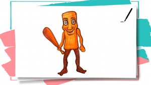 Рисуем Тунг Тунг Тунг Сахура / How to draw Tung Tung Tung Sahur