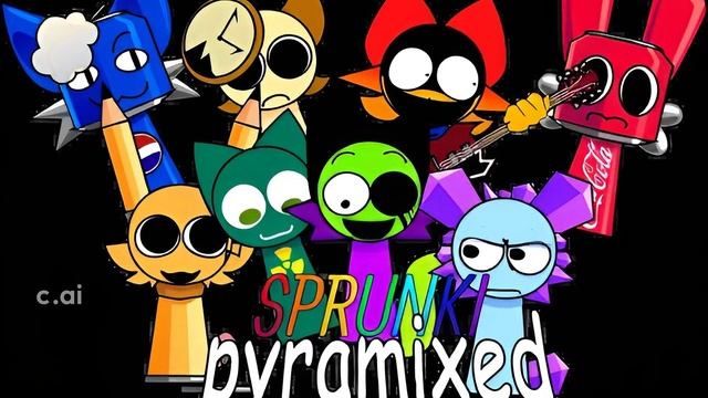 Реакция спрунки пирамикс на русскую вики по Sprunki Pyramixed