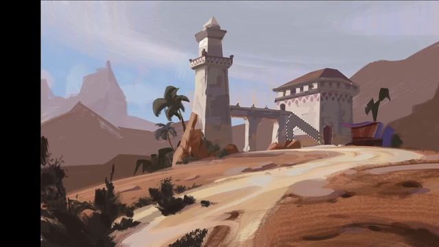 3 VICTOR STARIS Concept Art Environment Process (Digital Painting Tutorial)