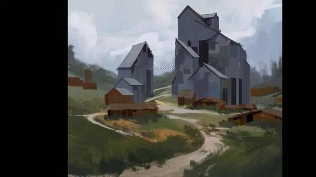 17 VICTOR STARIS Digital Painting Process (Environment Concept Art)