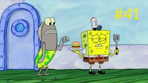 Губка Боб🔥 spongeBob👍 губка боб квадратные штаны😎 игры для детей🤘кулинарный поединок  #41