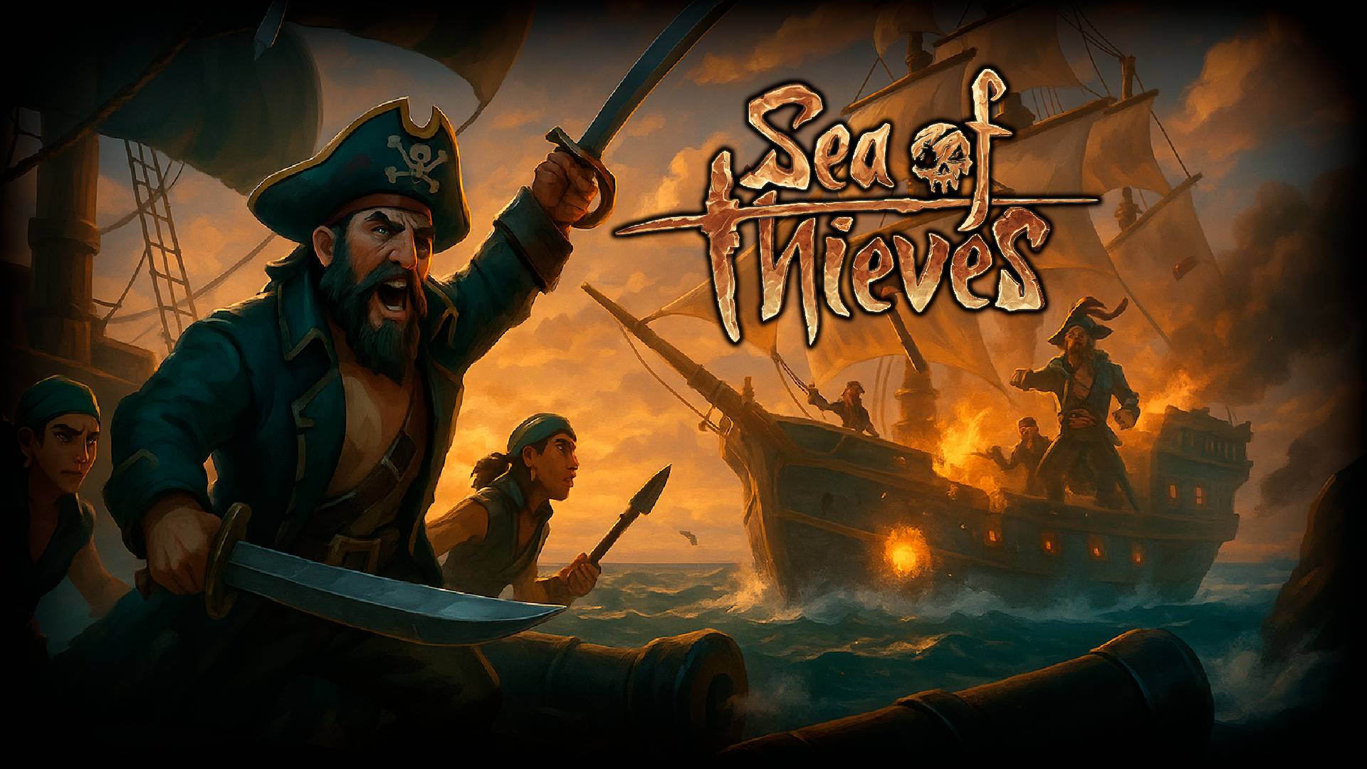 Sea of Thieves приключение двух пиратов