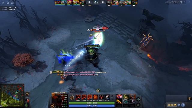 ЛУЧШИЕ МОМЕНТЫ В ИГРЕ DOTA 2 - SHADOW FIEND СОВЕРШАЕТ БУЙСТВО