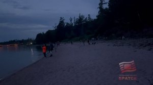 “Огни Ангары” зажглись в Падунском районе Братска. "Вальс яхт" -  водное зрелище прошло в Братске