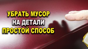 Простой и быстрый способ убрать мусор на краске