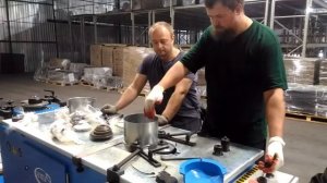 Демонстрация станка для сборки воздуховодов ELBOW MAKER