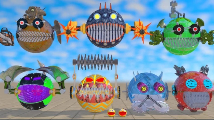 PACMAN против АРМИИ ЗЛЫХ РОБОТОВ / Приключения PACMAN