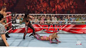 The Miz & Tamina VS R-Truth & Carmella - Monday Night Raw - WWE 2K23 #224