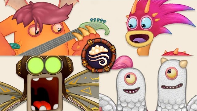 Остров Воздуха - Все Монстры, Песни и Анимации (My Singing Monsters, Мои Поющие Монстры)