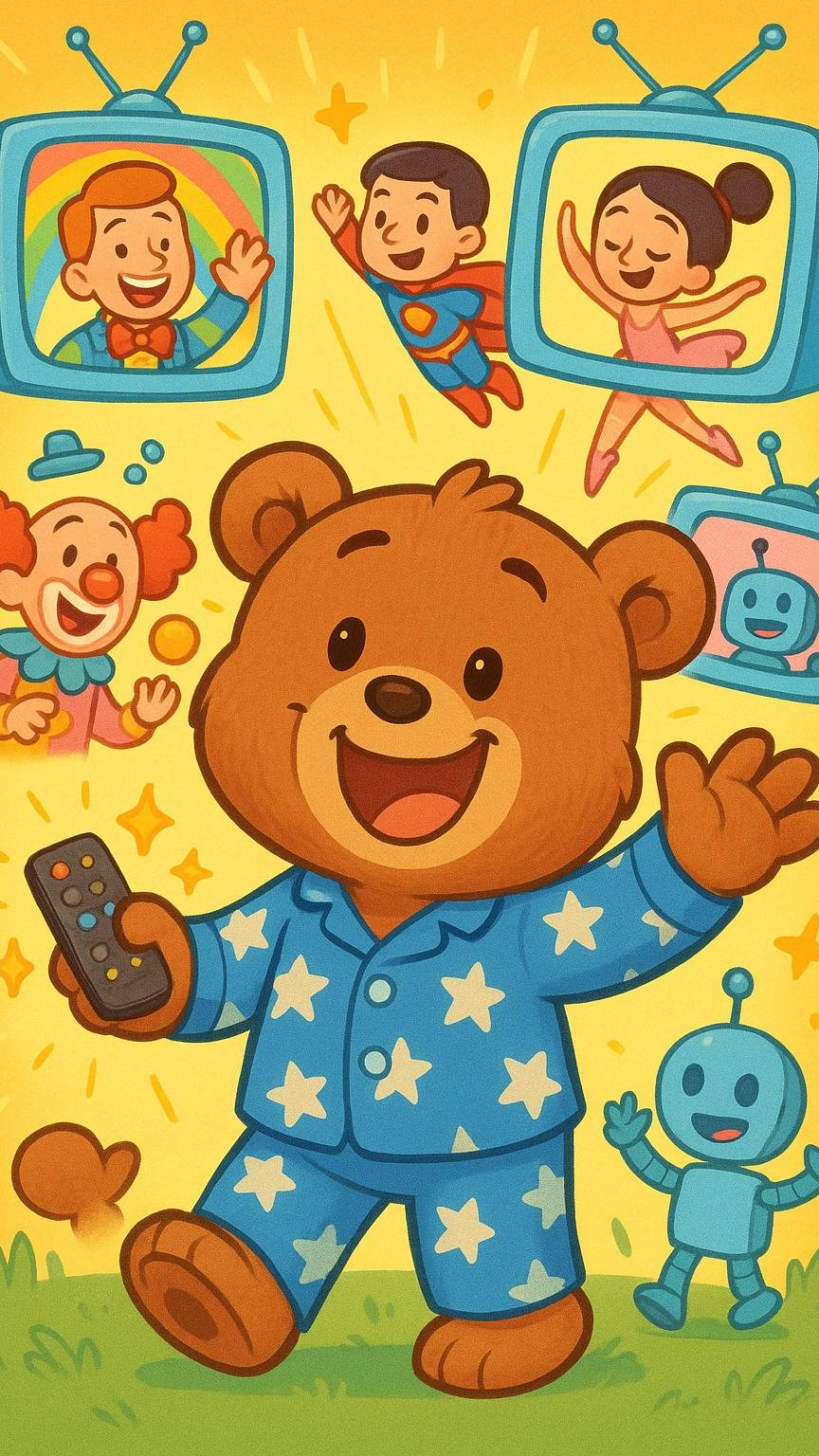 Медвежонок и Волшебный Телевизор! 🐻📺 Детский Мультик про Экранное Время