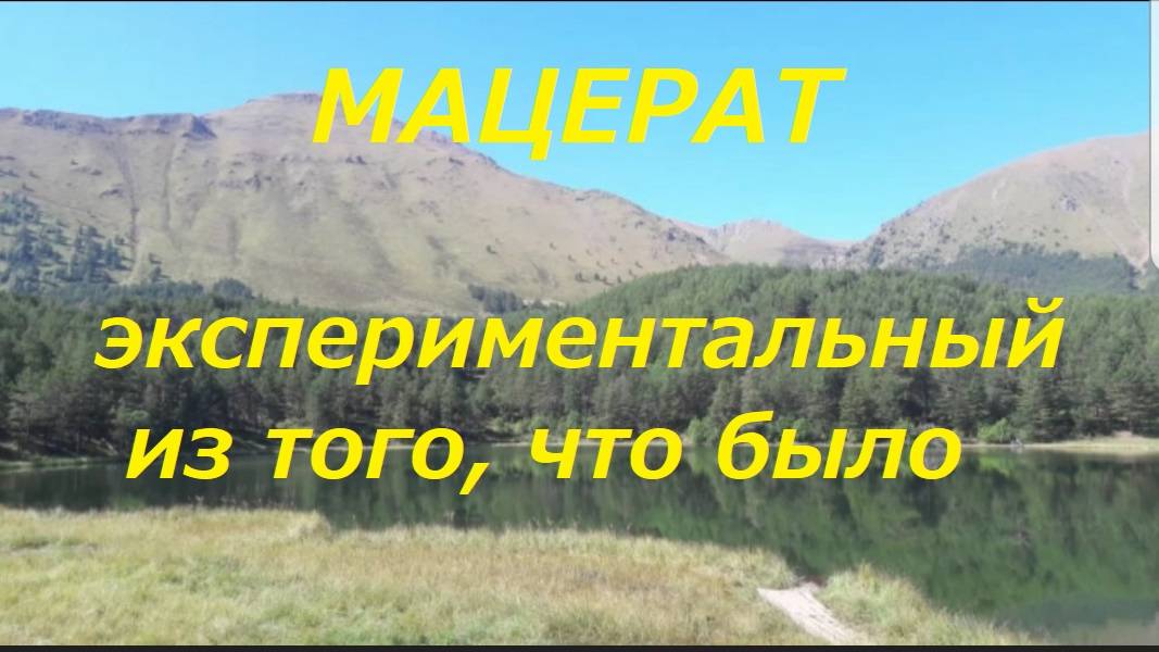 36. Мацерат из того, что есть (я его слепил(-а) из того, что было!)
