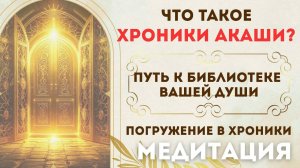Что такое Хроники Акаши? Путь к библиотеке вашей ДУШИ. Погружение в Хроники, медитация по ссылке