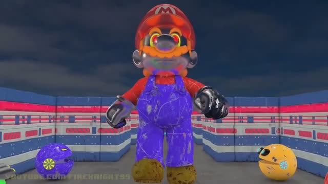 ГИГАНТСКОГО металлического МАРИО атакуют РОБО-PACMAN! / Приключения PACMAN