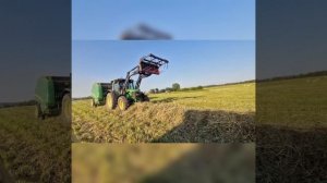 John Deere 990 реальная скорость работы пресс-подборщика