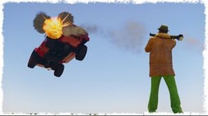 СТРЕЛЯЙ, ИНАЧЕ ОН РАЗДАВИТ ТЕБЯ!!! РПГ vs БРОНЕВИК В GTA ONLINE!!!