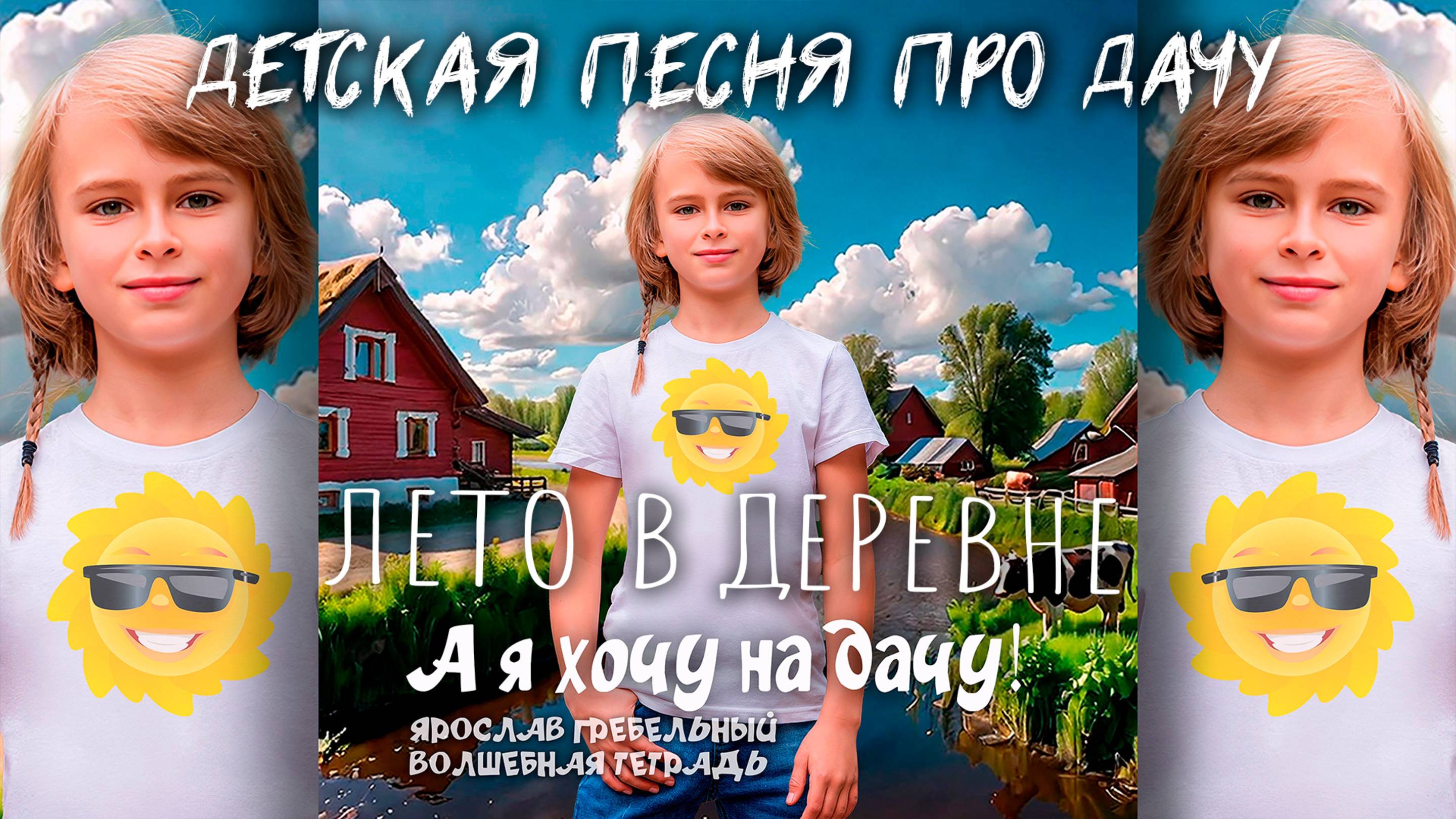 Волшебная тетрадь. "А я хочу на дачу!" Детская песня про каникулы на даче в деревне и летний отдых.