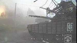 Уничтожение ударом оптоволоконного FPV-дрона танка Т-72ЕА Всу в н.п.Новоэкономическое 💥🇷🇺👊