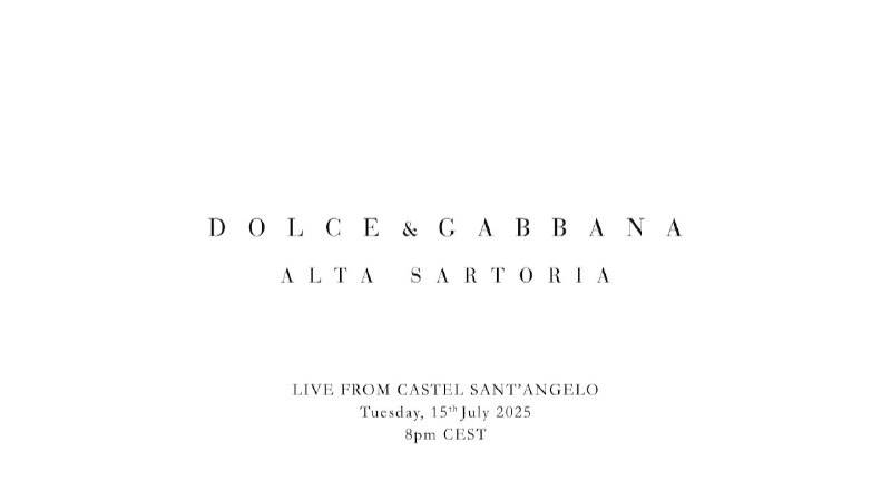 Dolce&Gabbana. Roma 2025： Alta Sartoria Fashion Show