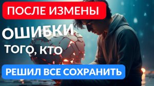 Ошибки которые добьют семью после измены