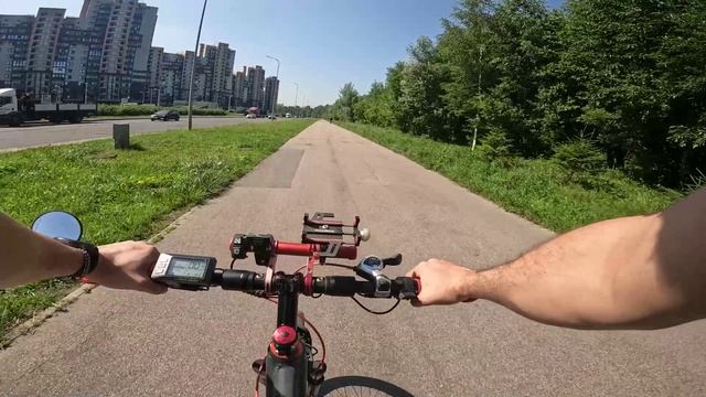 16 июля 2025. Санкт-Петербург. Поездка на электровелосипеде.