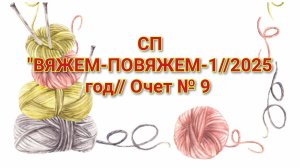 СП "ВЯЖЕМ-ПОВЯЖЕМ-1 //2025 год//Очет № 9